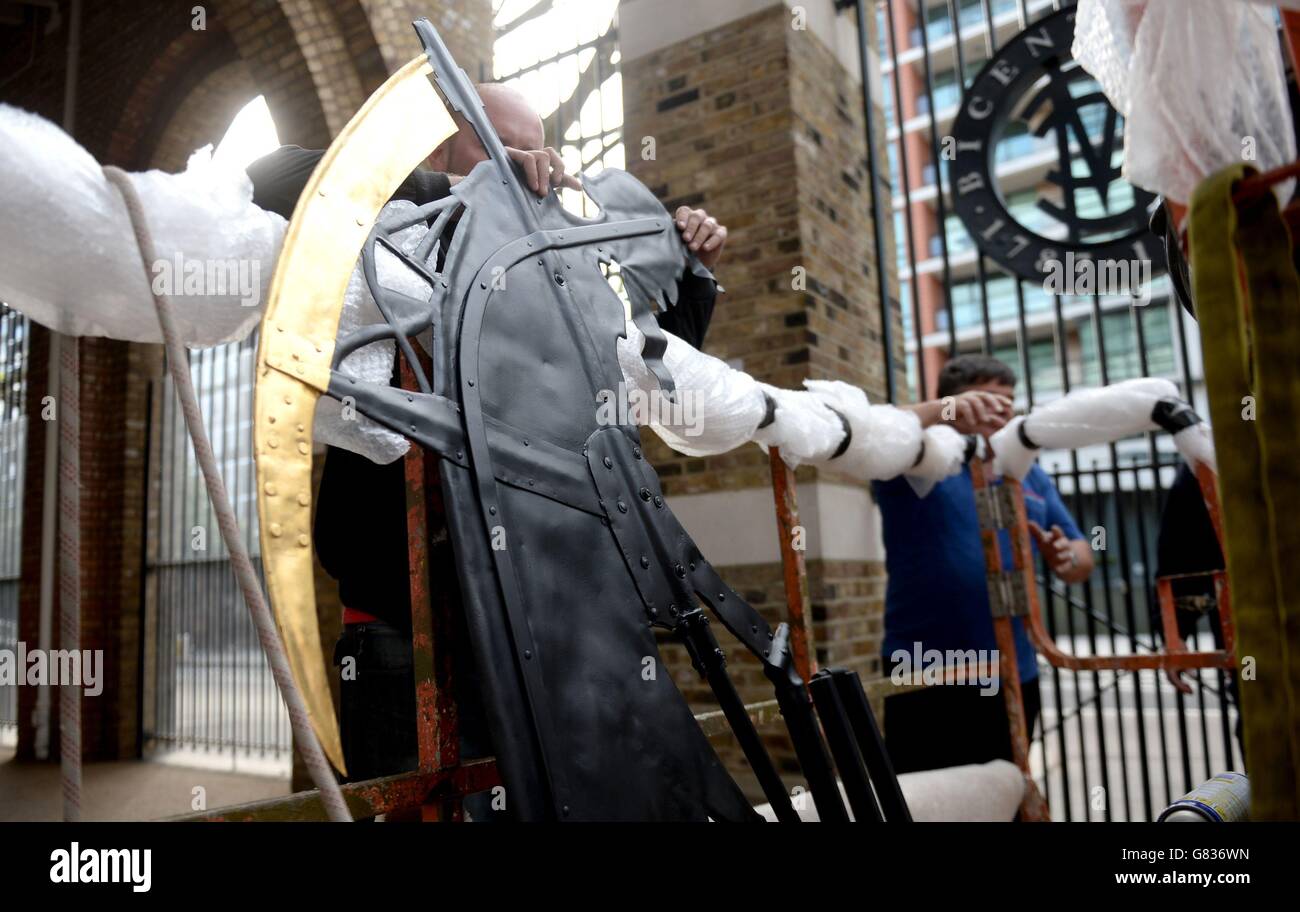 The Old Father Time weather vane is reinstated on the clock tower ...