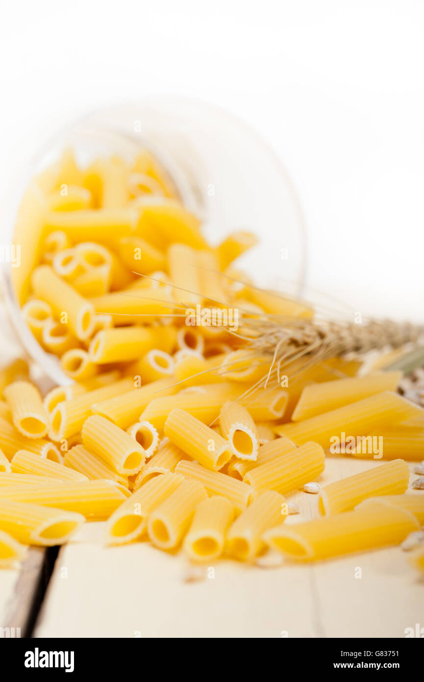short Italian pasta penne with durum wheat grains Stock Photo - Alamy