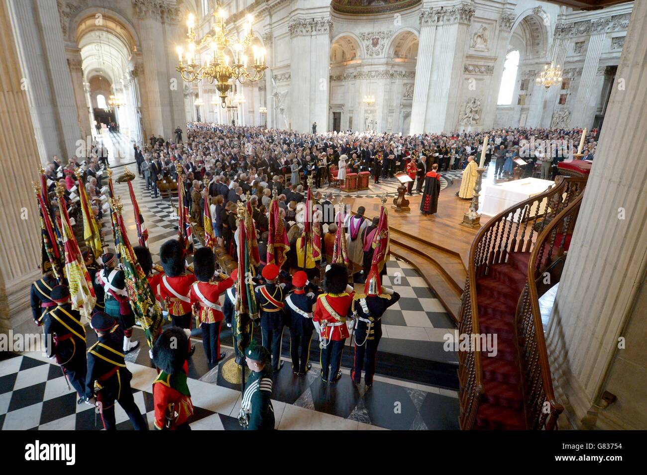 Memorial service anniversary battle waterloo st pauls cathedral in ...