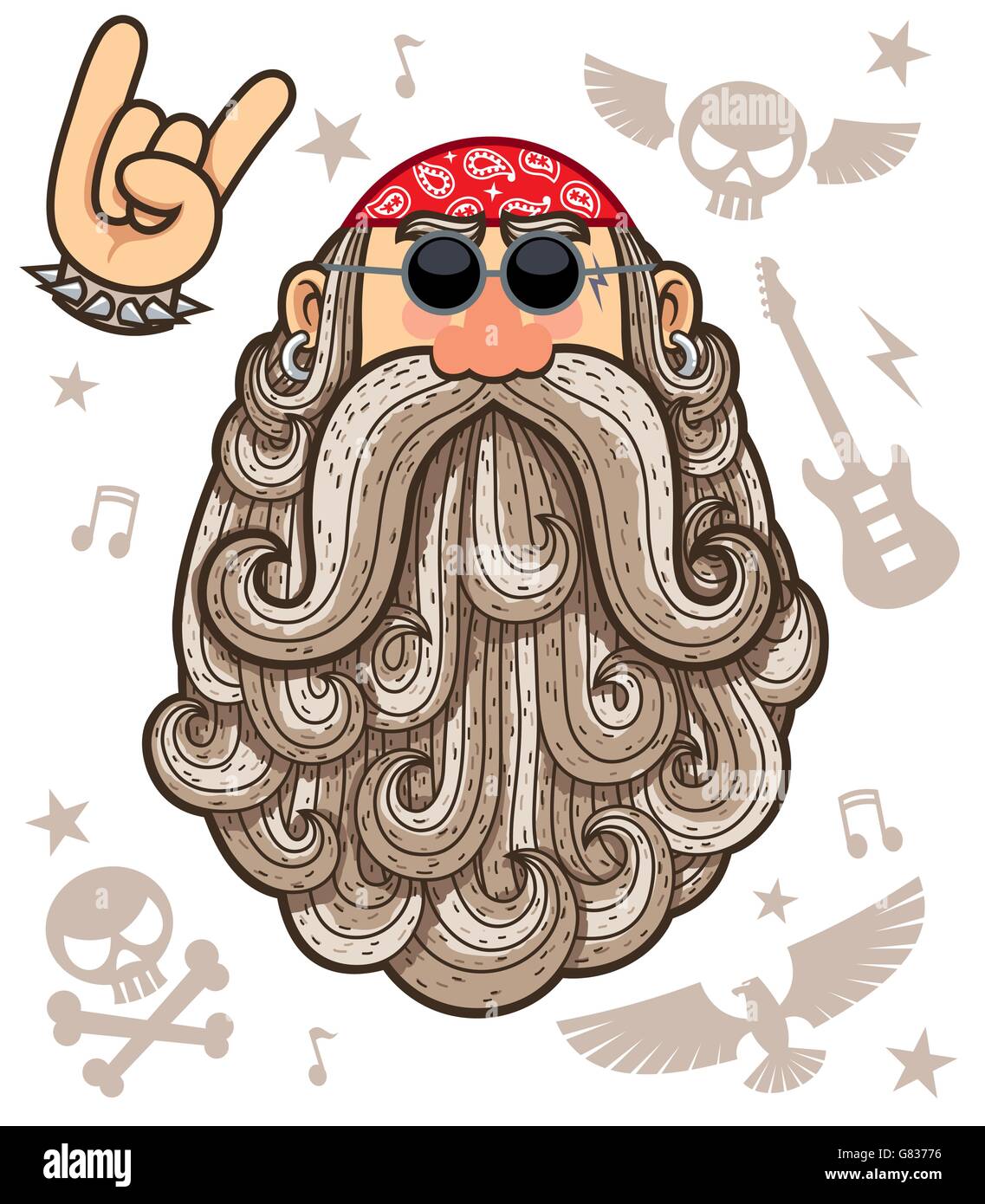 Old biker cartoon hi-res stock photography and images - Alamy