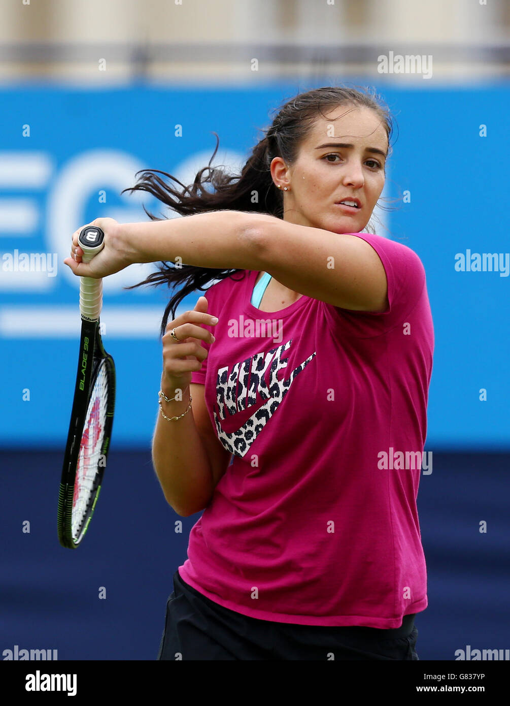 Great Britain's Laura Robson during practice on day one of the AEGON ...