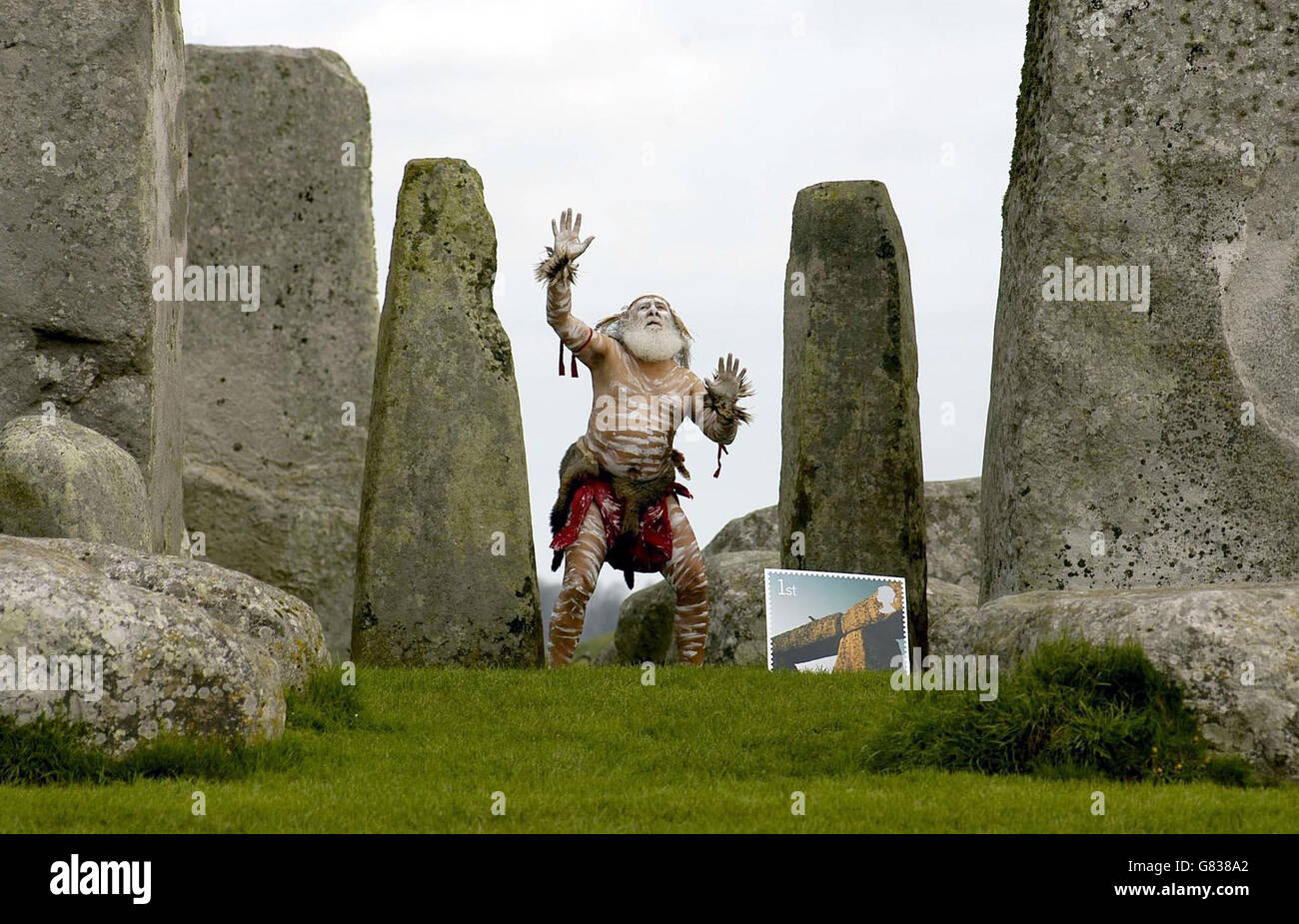Aboriginal storyteller Francis Firebrace re-enacts a tribal ceremony ...