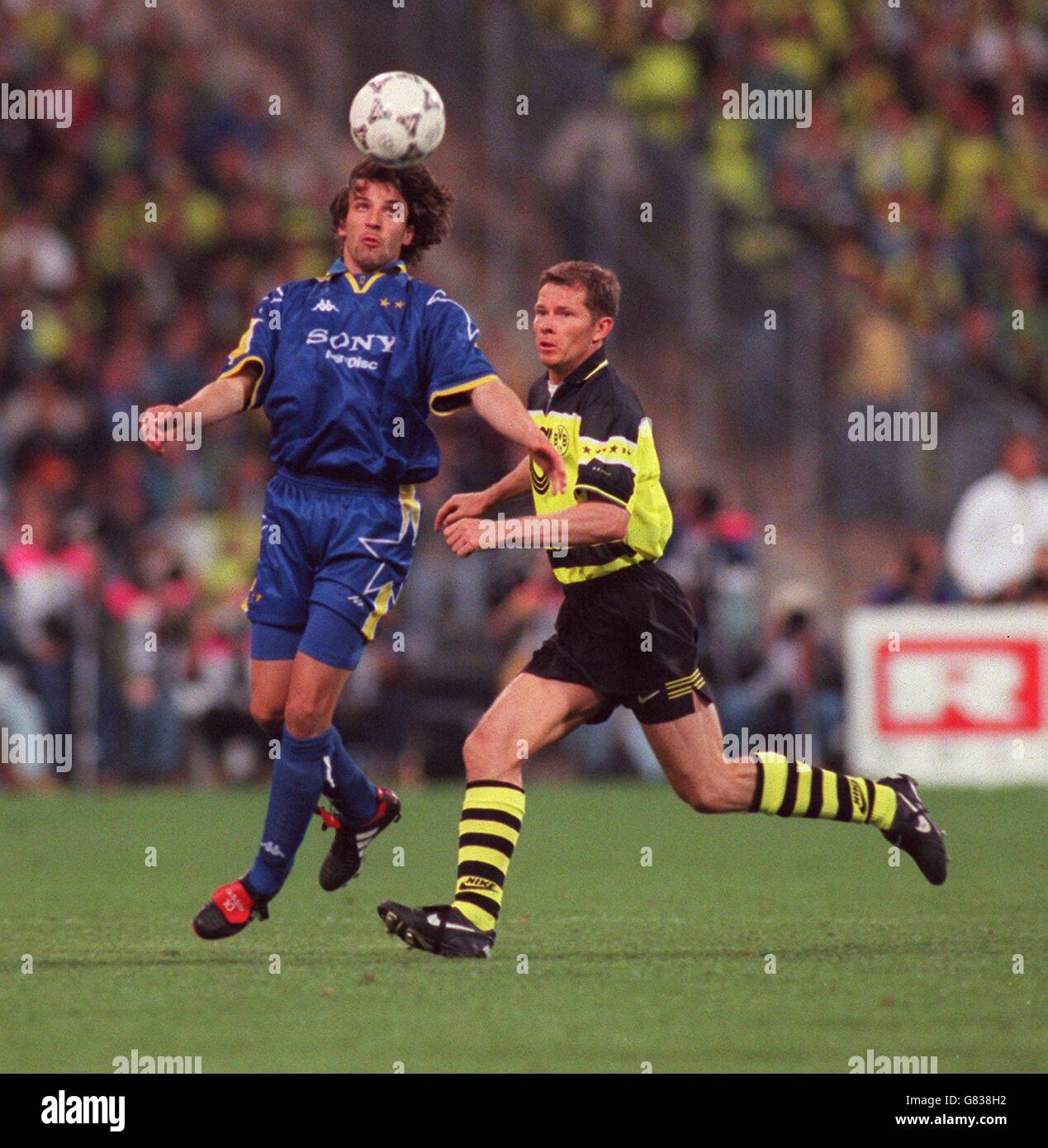 Alessandro Del Piero, Juventus and Stefan Reuter, Dortmund Stock Photo ...