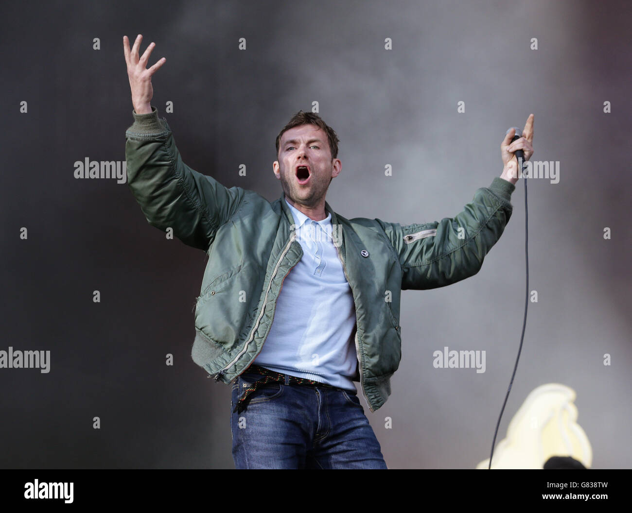 Blur performing on the Great Oak Stage at the British Summer Time Hyde ...