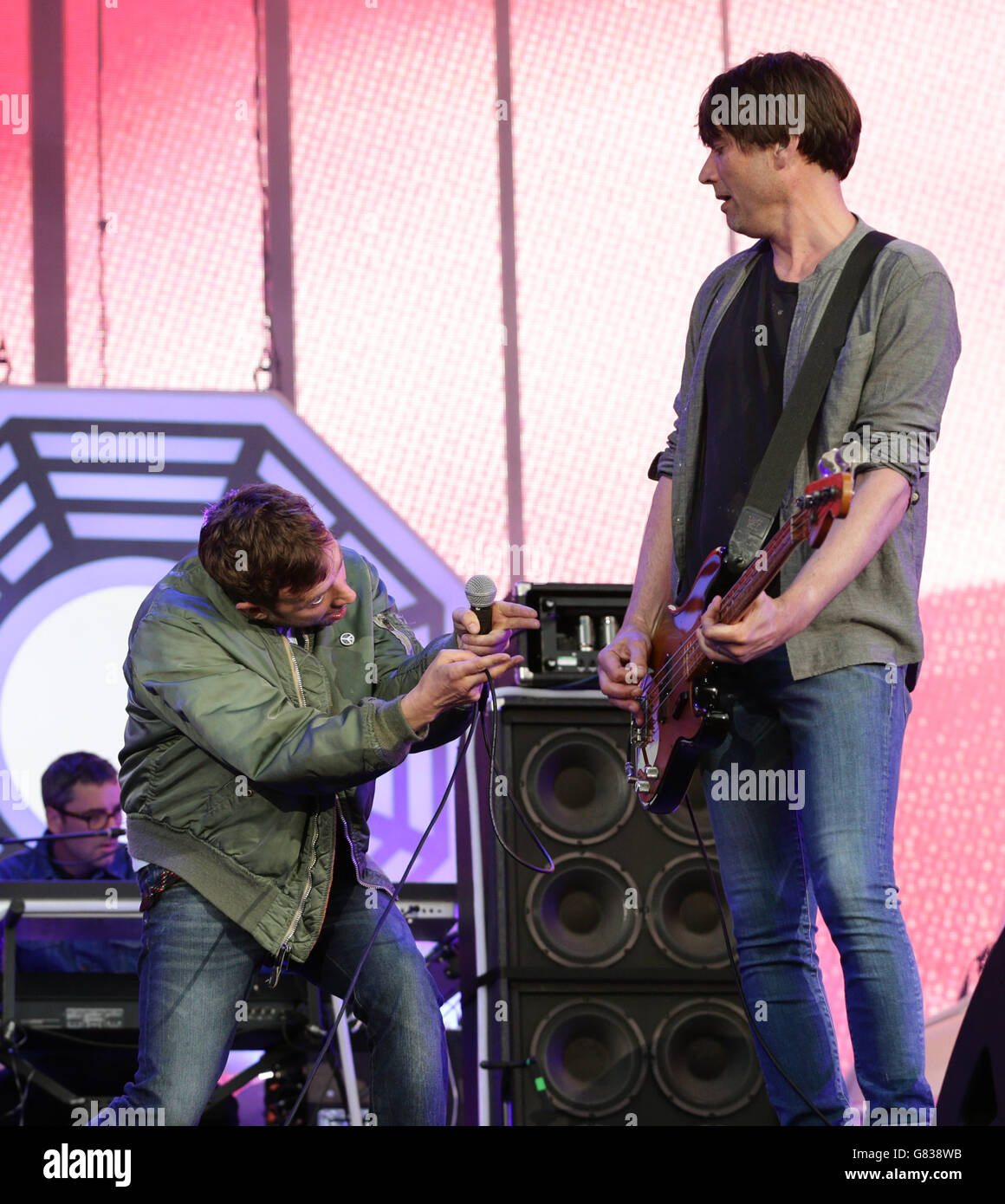 Blur performing on the Great Oak Stage at the British Summer Time Hyde ...