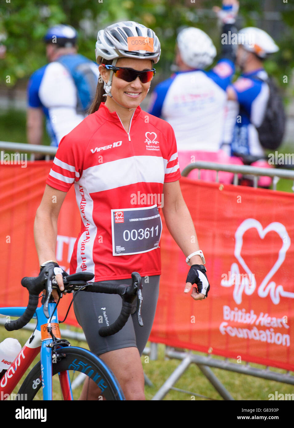 British Heart Foundation ambassador Pippa Middleton prior to setting ...