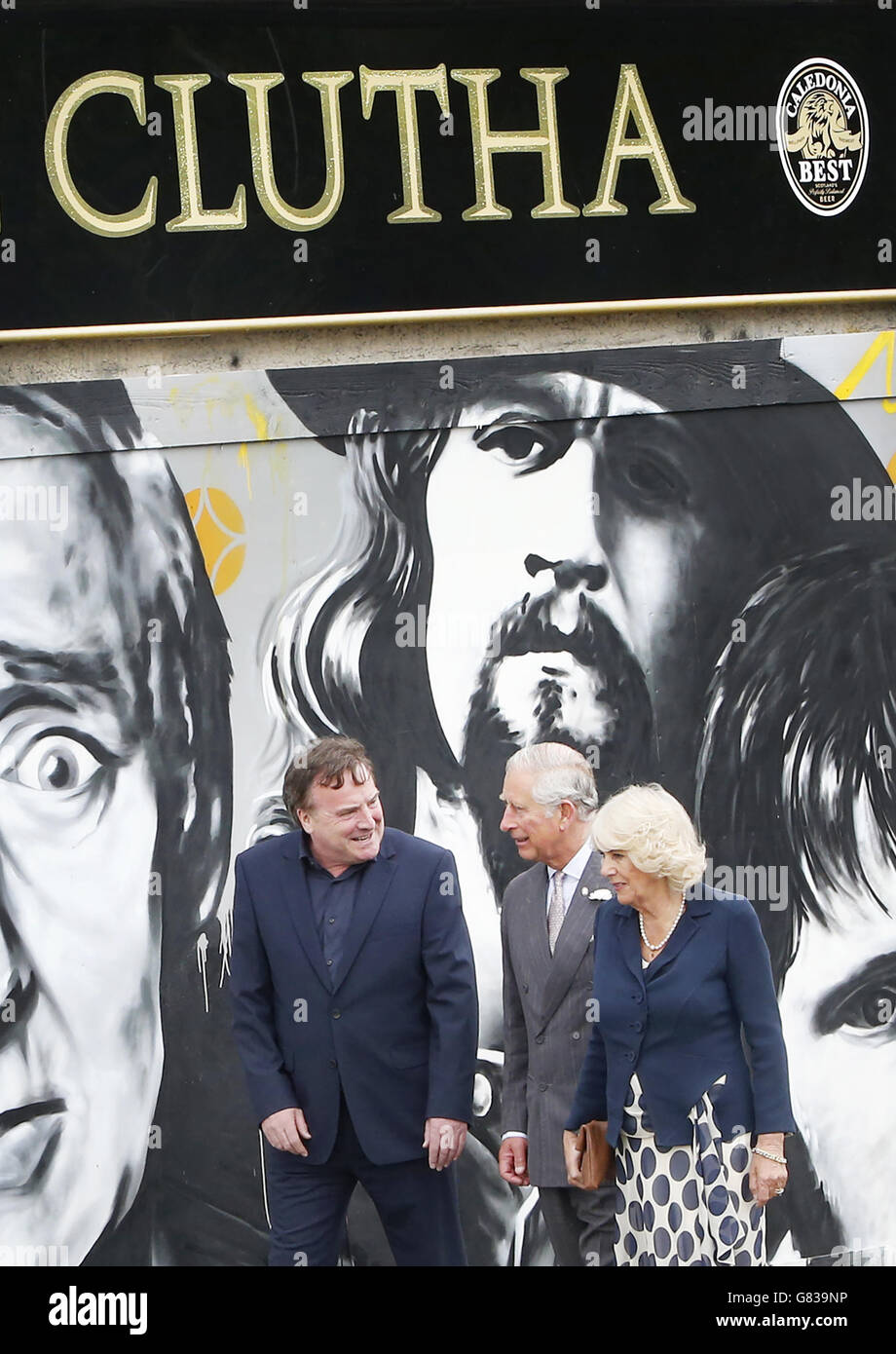 The Duke and Duchess of Rothesay with the Clutha Bar's owner Alan ...