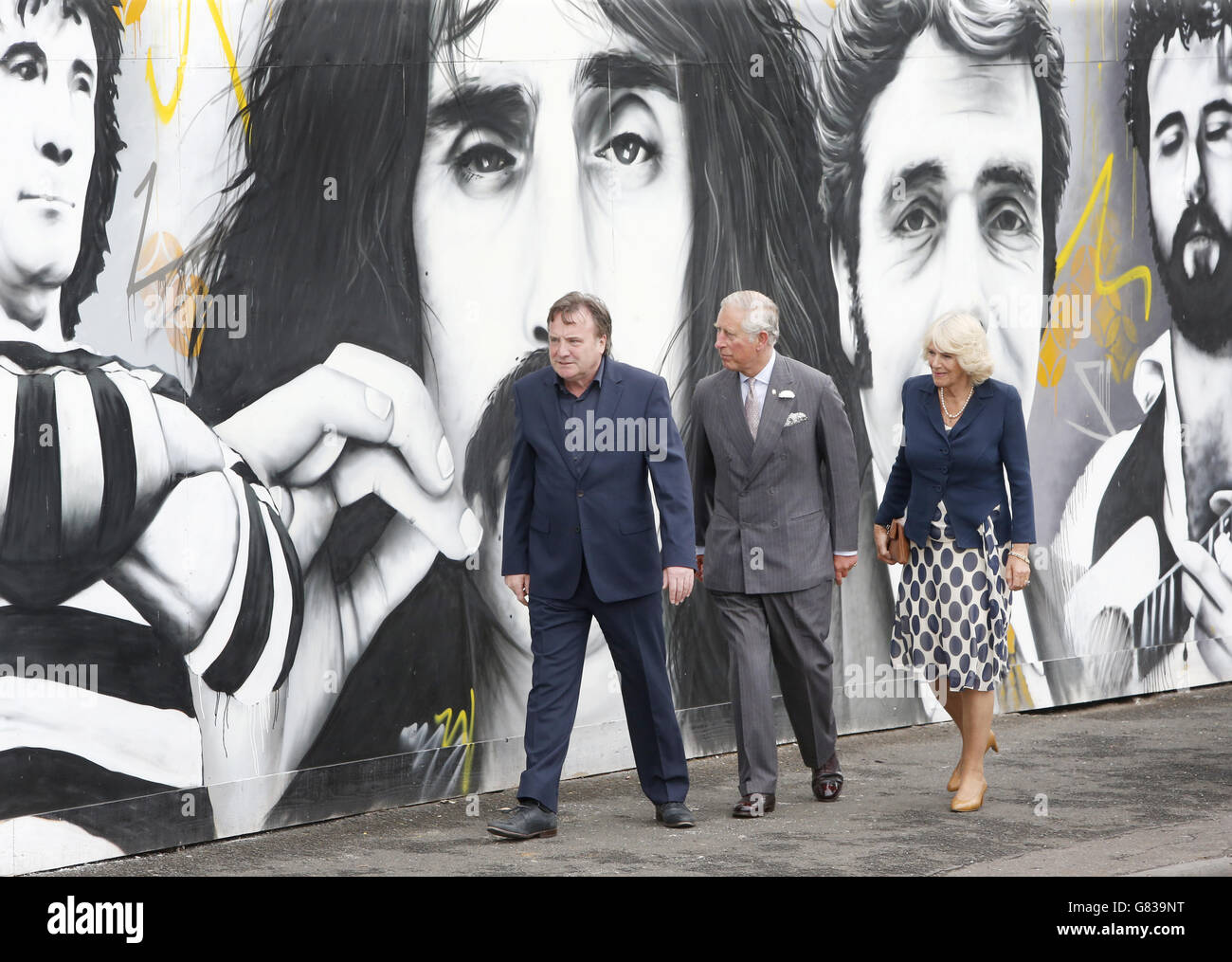 The Duke and Duchess of Rothesay with the Clutha Bar's owner Alan ...