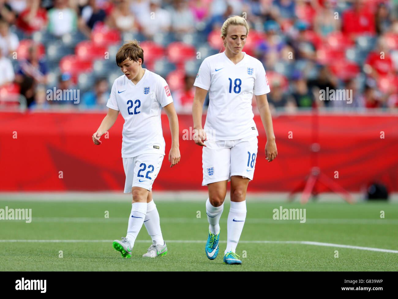 England's Fran Kirby and Toni Duggan during the FIFA Women's World Cup ...