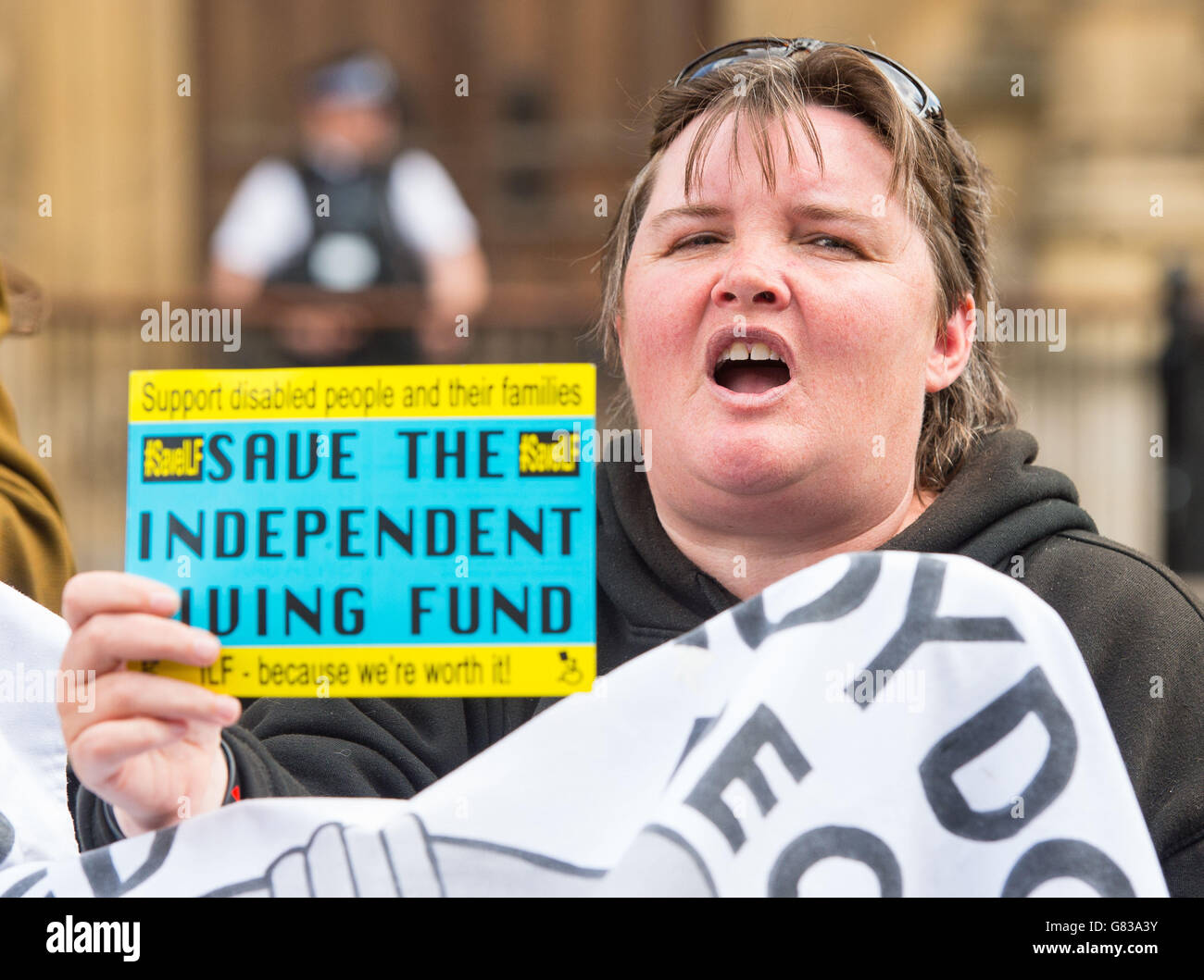 Disability Rights Protest Stock Photo - Alamy