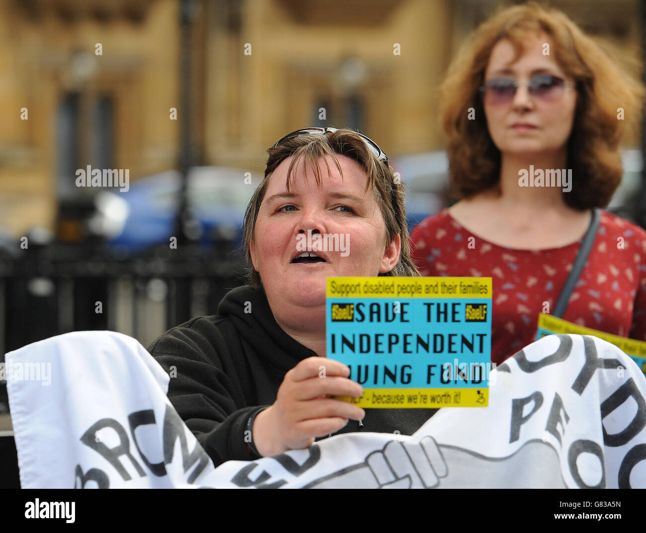 Disability Rights Protest Stock Photo - Alamy