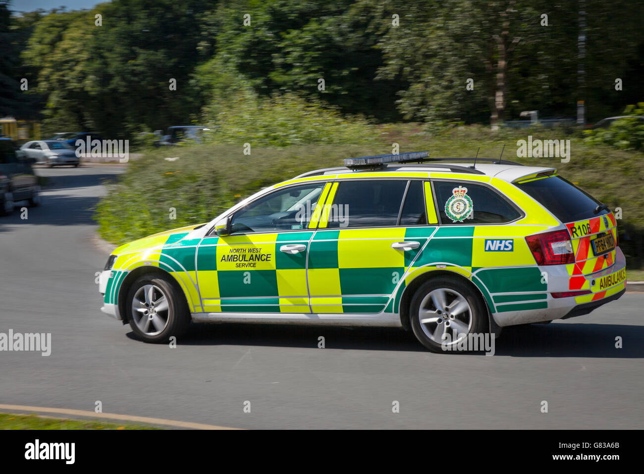 NHS Emergency Skoda NHS responding north west ambulance service on ...