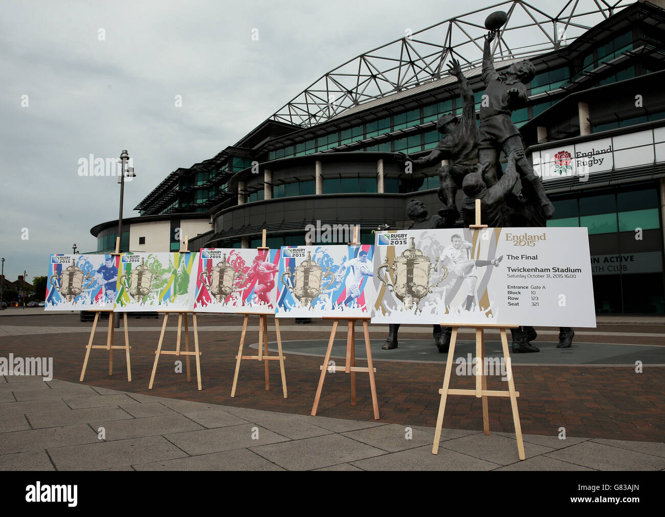 Rugby Union - 2015 World Cup - Ticket Design Launch - Twickenham. A ...