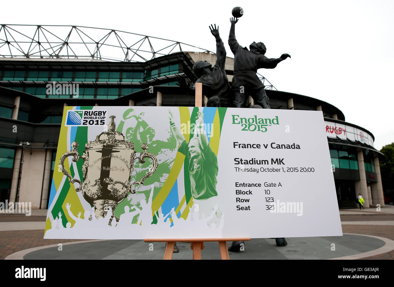 Rugby Union - 2015 World Cup - Ticket Design Launch - Twickenham. A ...
