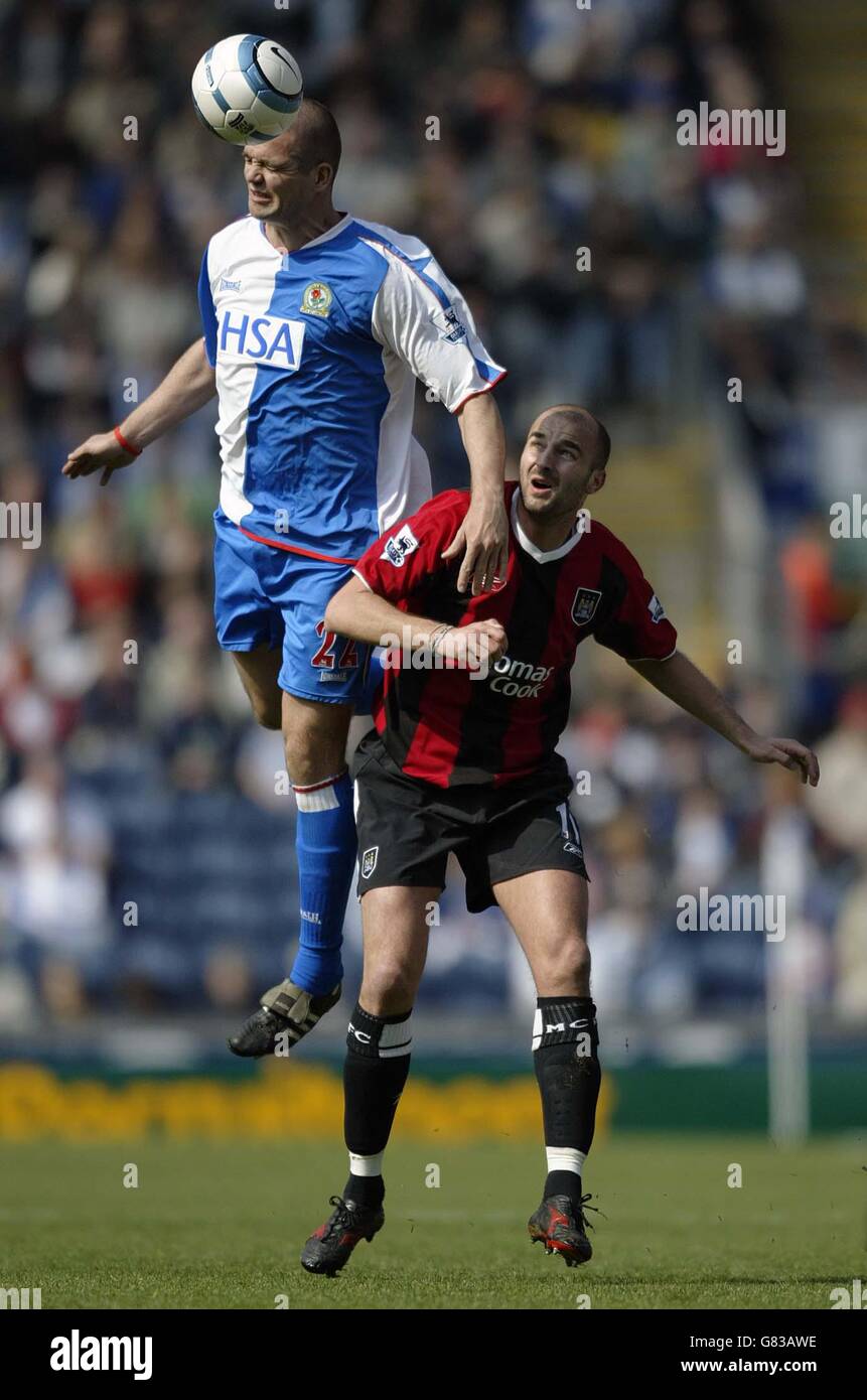 Blackburn Rovers' Dominic Matteo and Manchester City's Antoine ...
