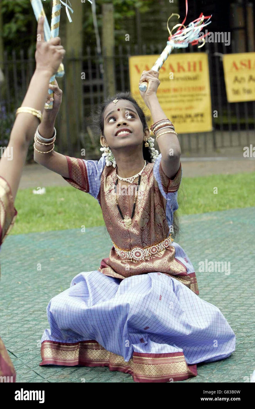Dancers from the Asian Resource Centre perform a Tamil dance at one of ...
