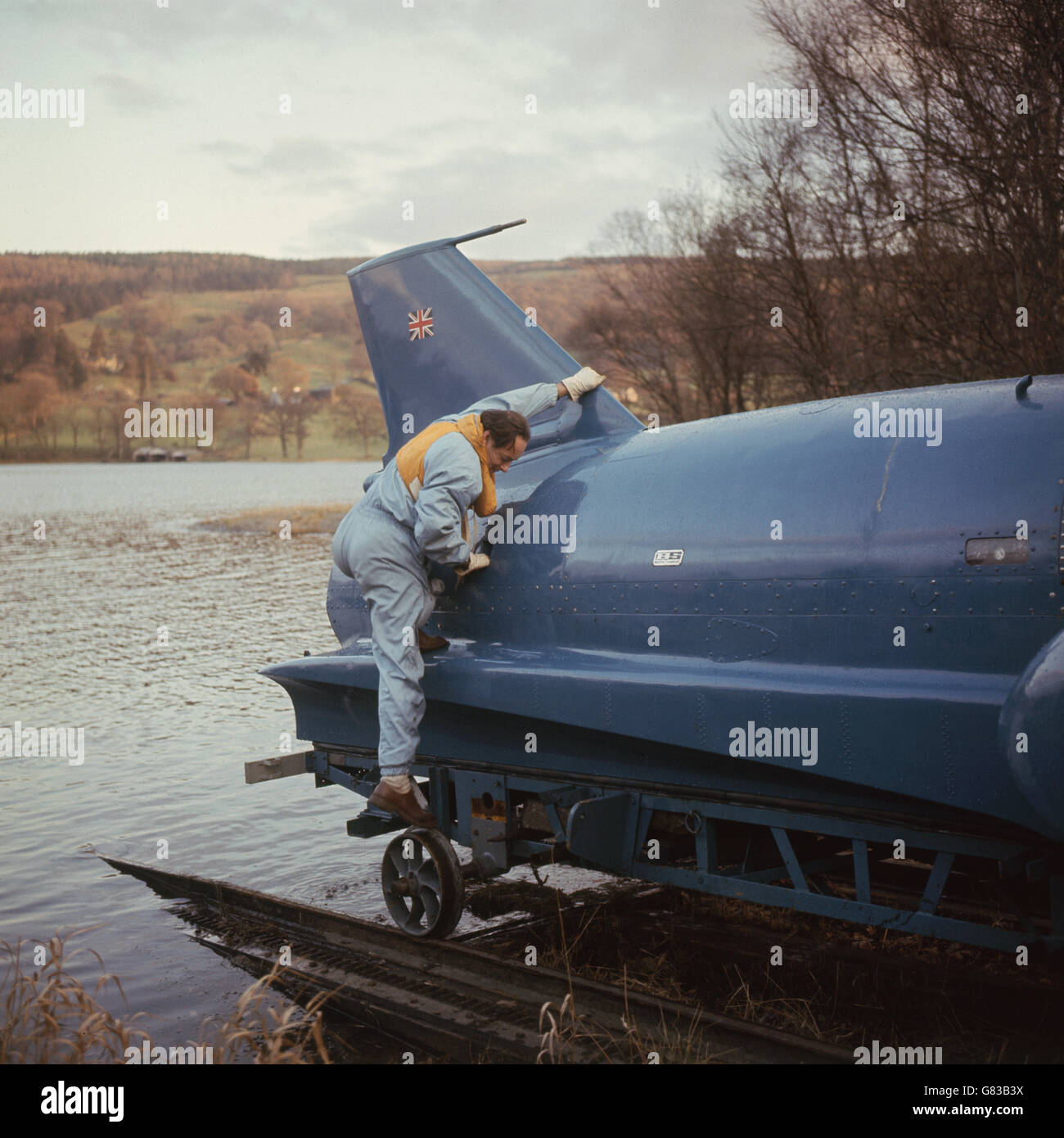 Motorsport - Bluebird - Coniston, Lake District Stock Photo - Alamy
