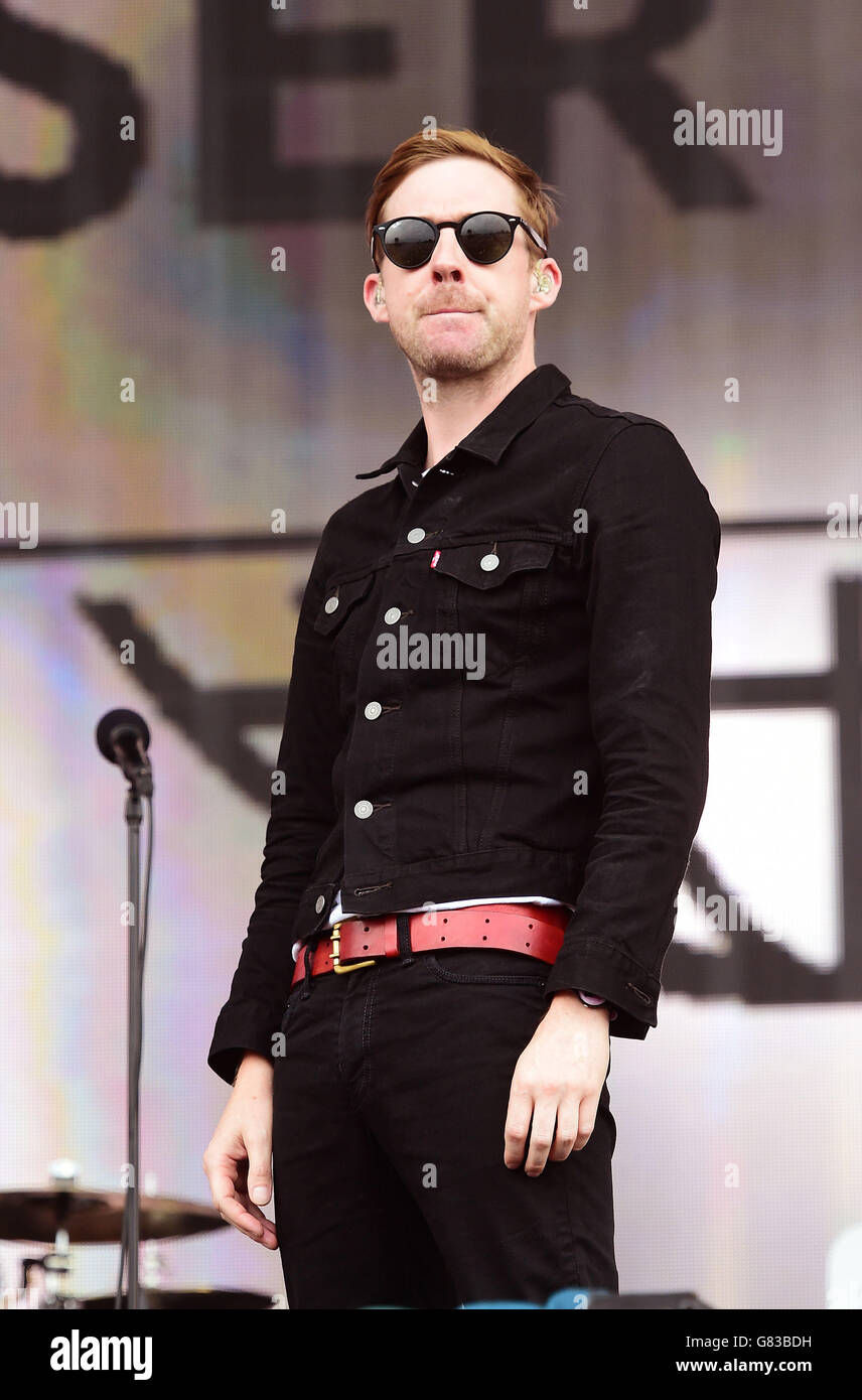 Ricky Wilson of the Kaiser Chiefs performing at the British Summer Time ...