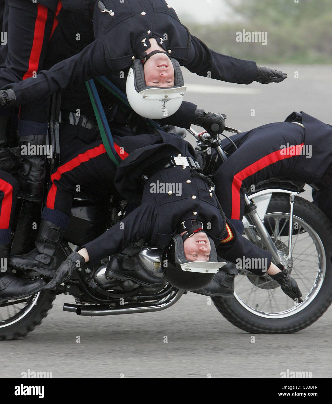 Lance corporal julie jones hangs off hi-res stock photography and ...