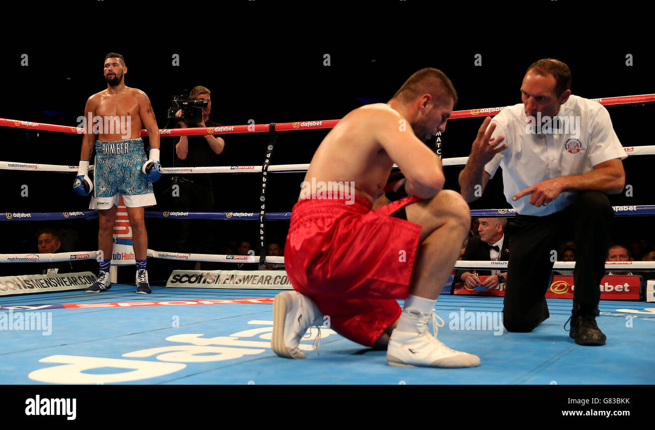 Boxing - Liverpool Echo Arena. The ref gives Ivica Bacurin during the ...
