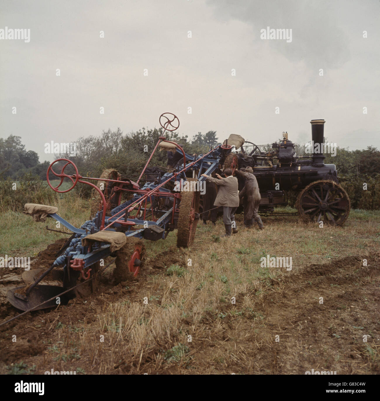 Agriculture - Balance Plough - Essex Stock Photo - Alamy