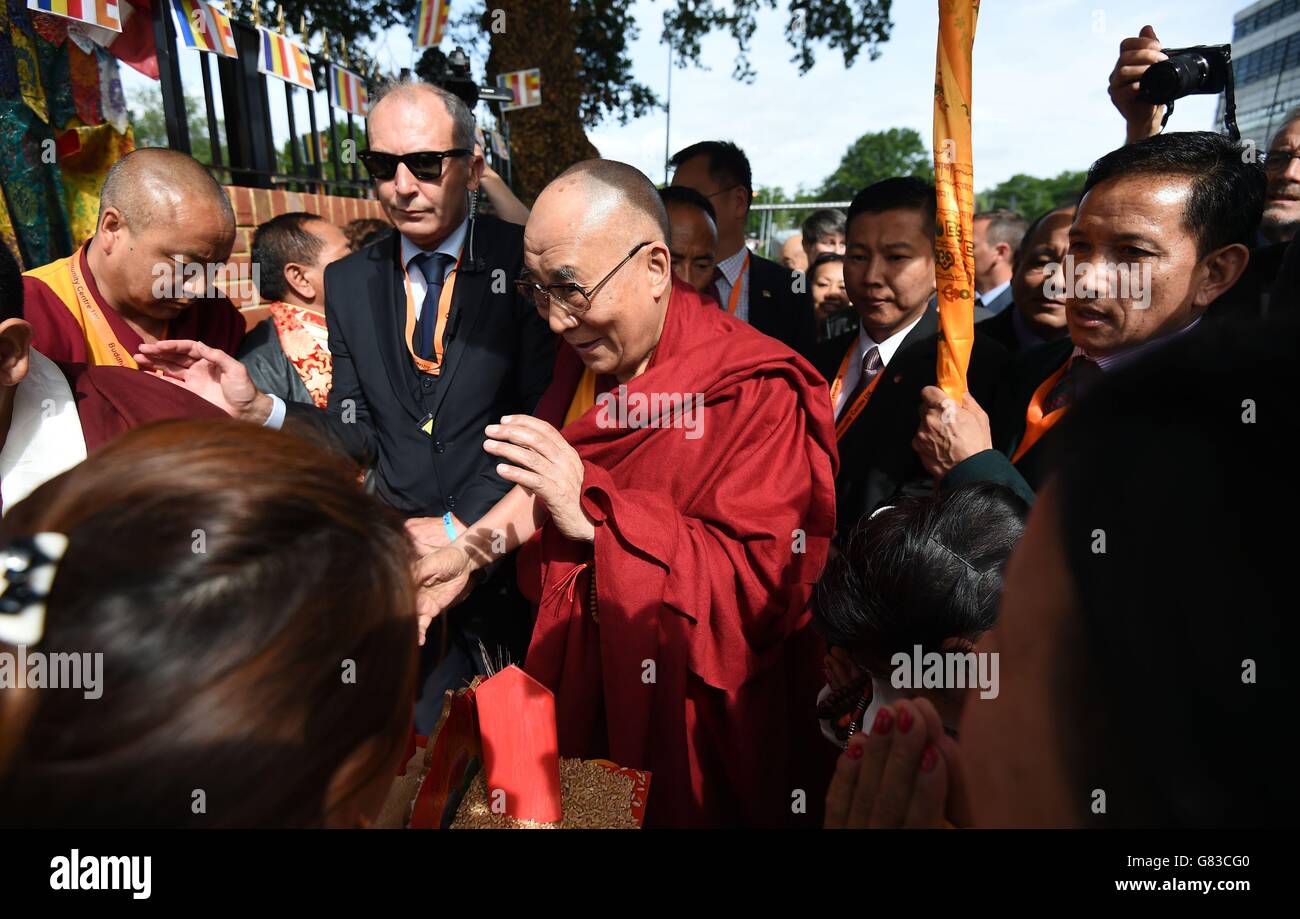 The Dalai Lama arrives to open a new Buddhist community centre in ...
