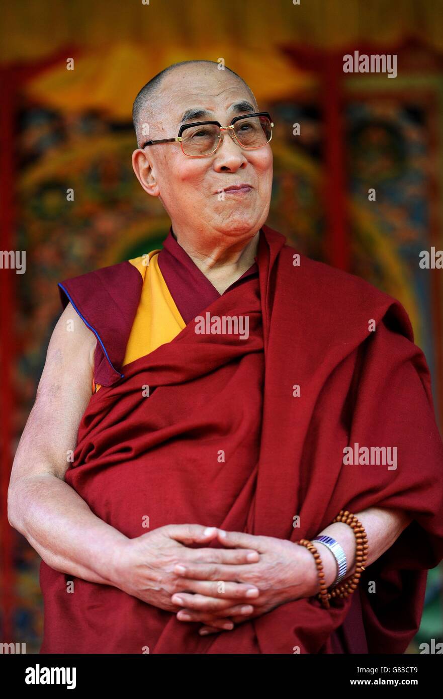 Dalai Lama visit to Hampshire Stock Photo - Alamy