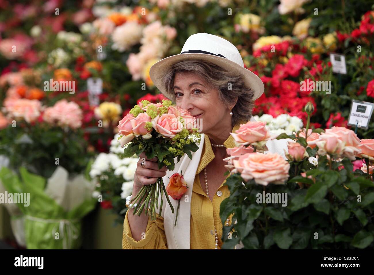 Maureen Lipman with the rose that has been named after her friend Lynda ...