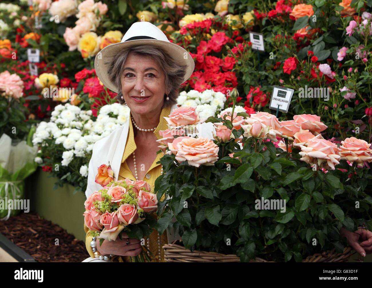 Maureen Lipman with the rose that has been named after her friend Lynda ...
