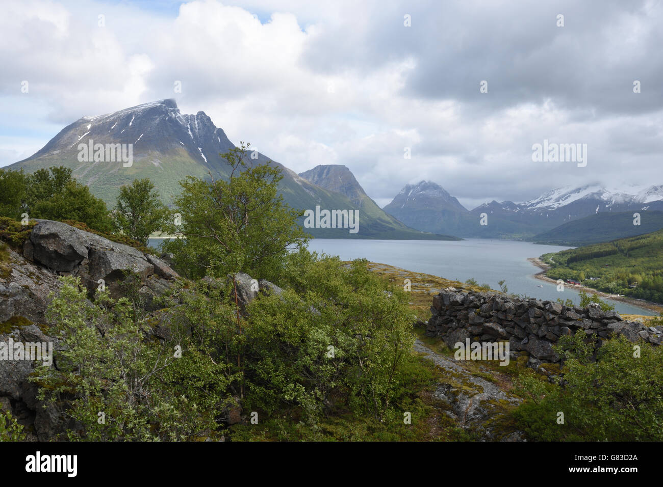 Foxhole from the Second World War in the North of Norway Stock Photo ...