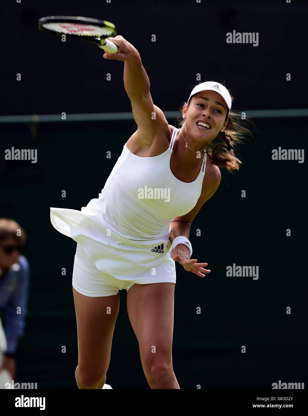 Anna Ivanovic in action against Yi-Fan Xu during day one of the ...