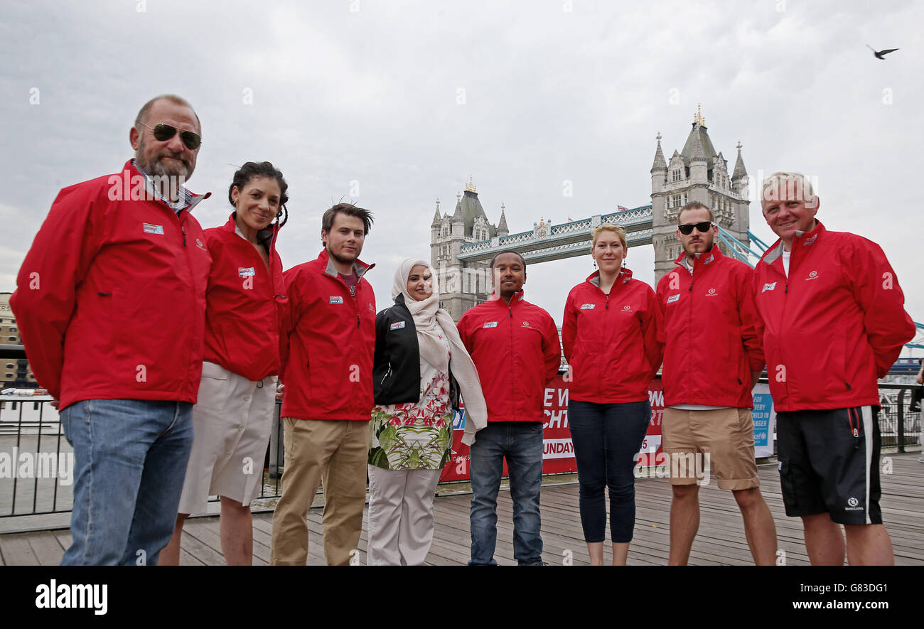 Crew members (L to R) Brian Harlock, Vanessa Jubenot, Gavin Reid ...