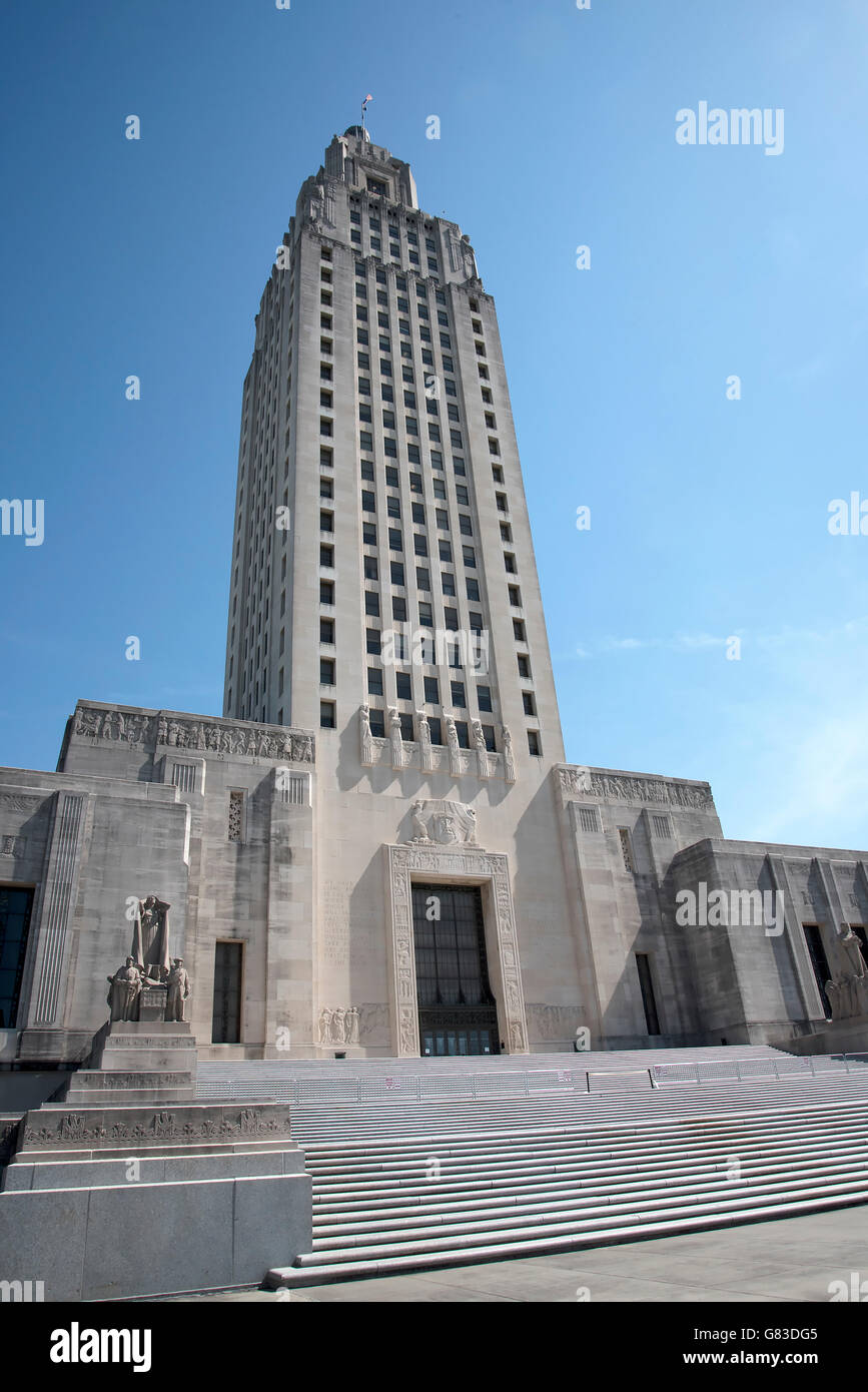 Louisiana State Capital Building in Baton Rouge Louisiana, USA Stock ...