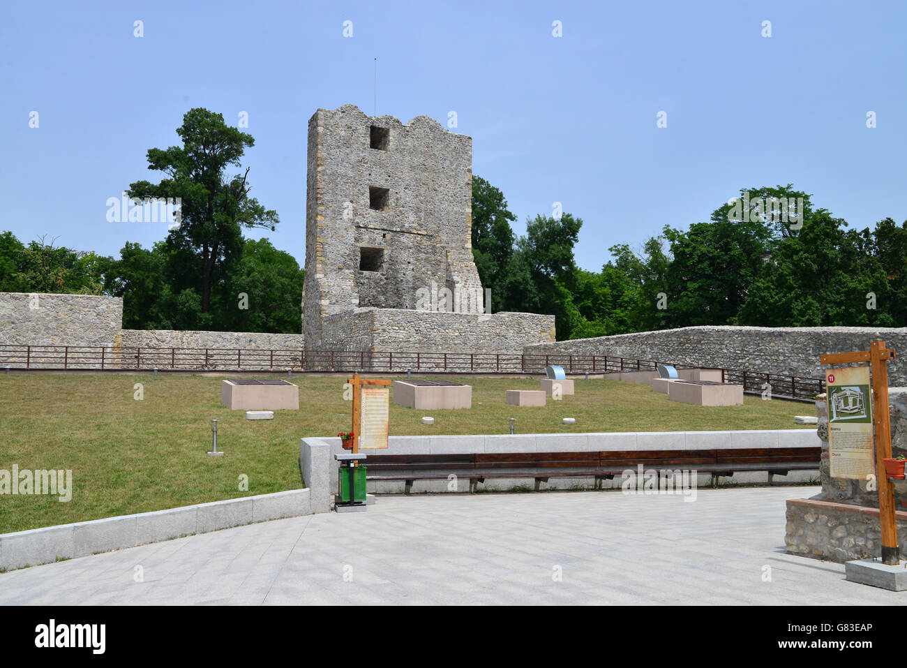 drobeta turnu severin city romania medieval fortress landmark Stock ...
