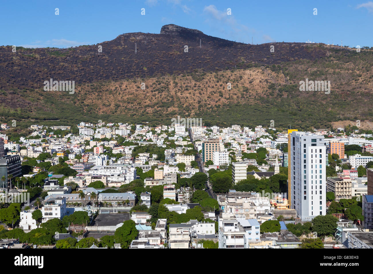 Port Louis Skyline capital of Mauritius by day Stock Photo - Alamy