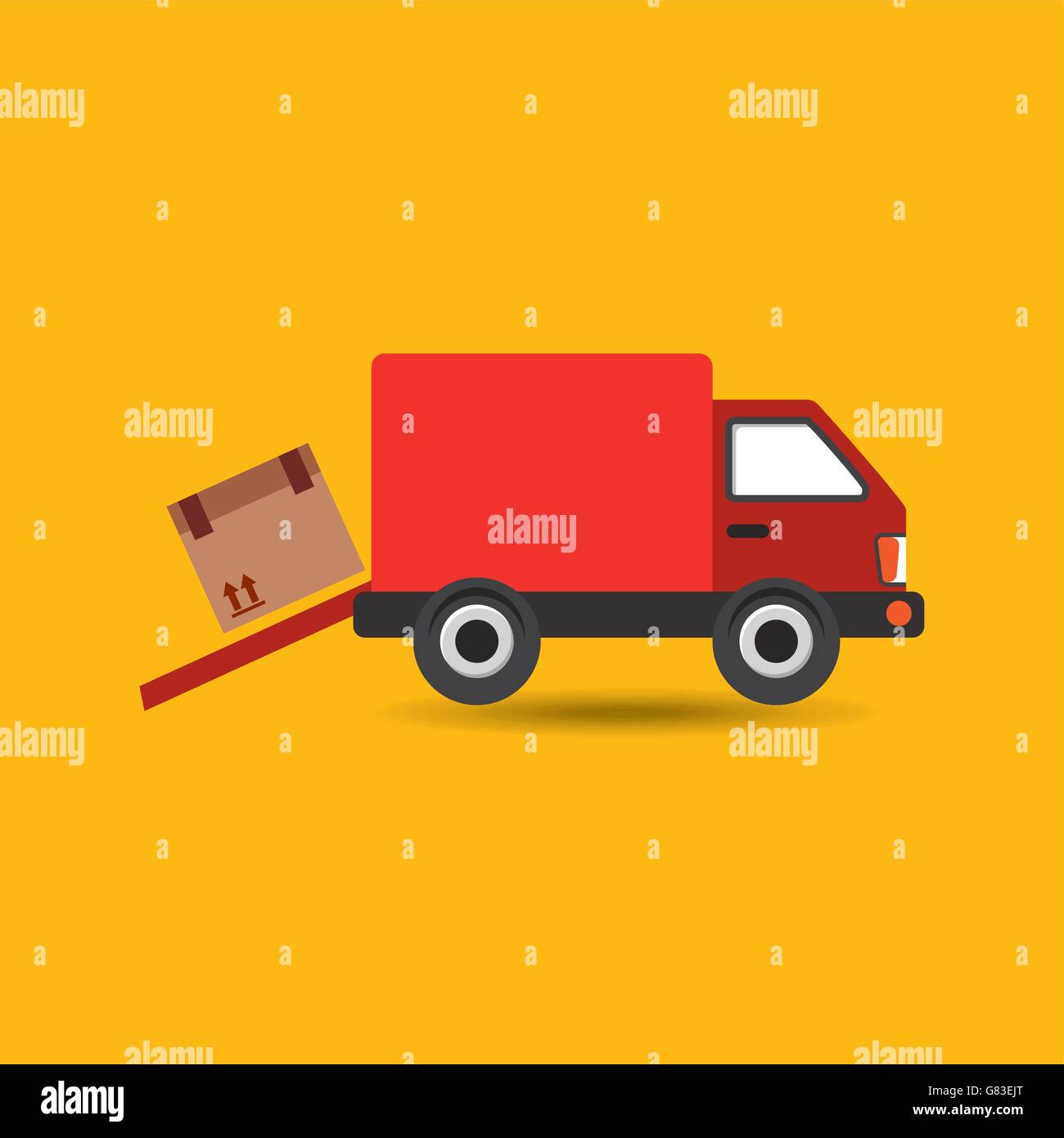 delivery service design Stock Vector Image & Art - Alamy