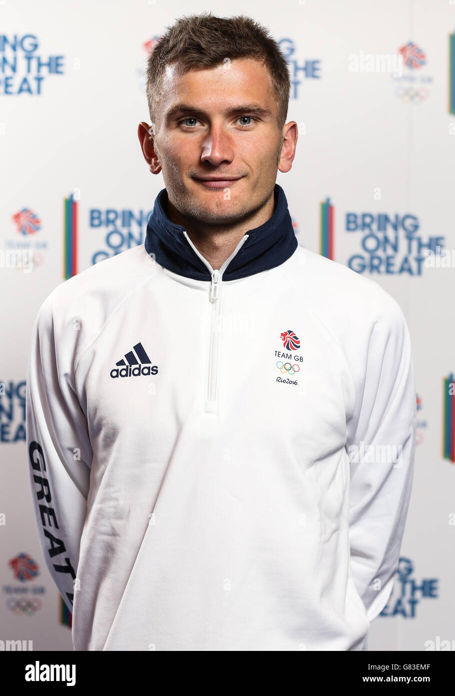 Team GB's Derek Hawkins (athletics) during the kitting out session at ...