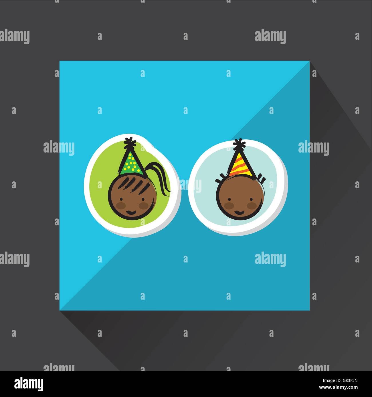 happy kids design Stock Vector Image & Art - Alamy