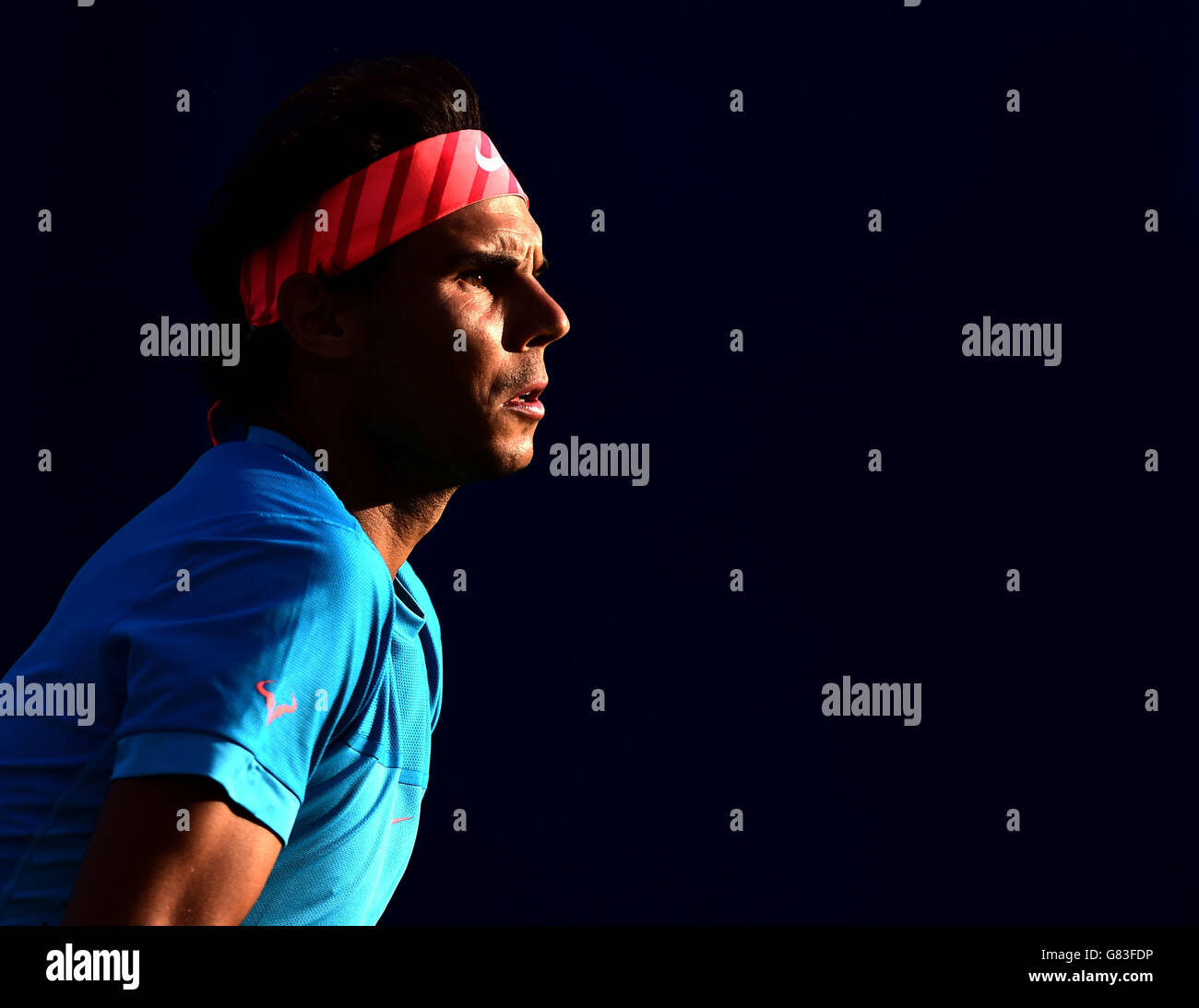 Spain's Rafael Nadal competes in the Doubles with compatriate Marc ...