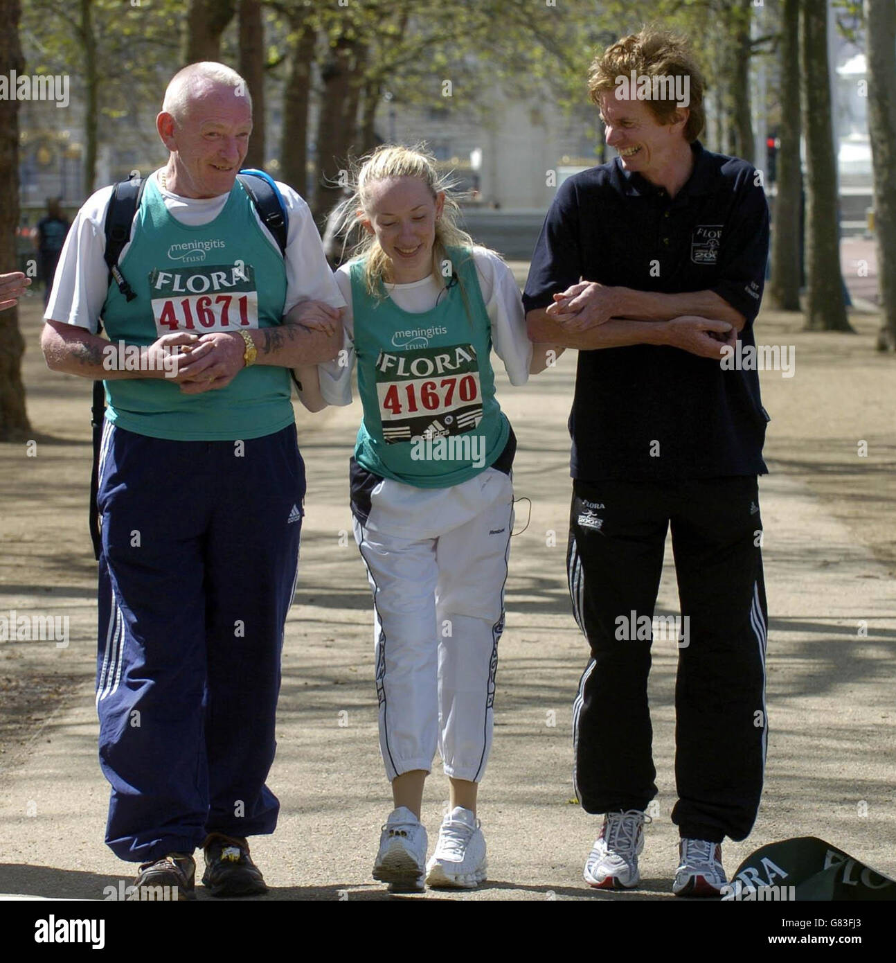 Clare Forbes (centre) of South London, who had both her legs amputated ...