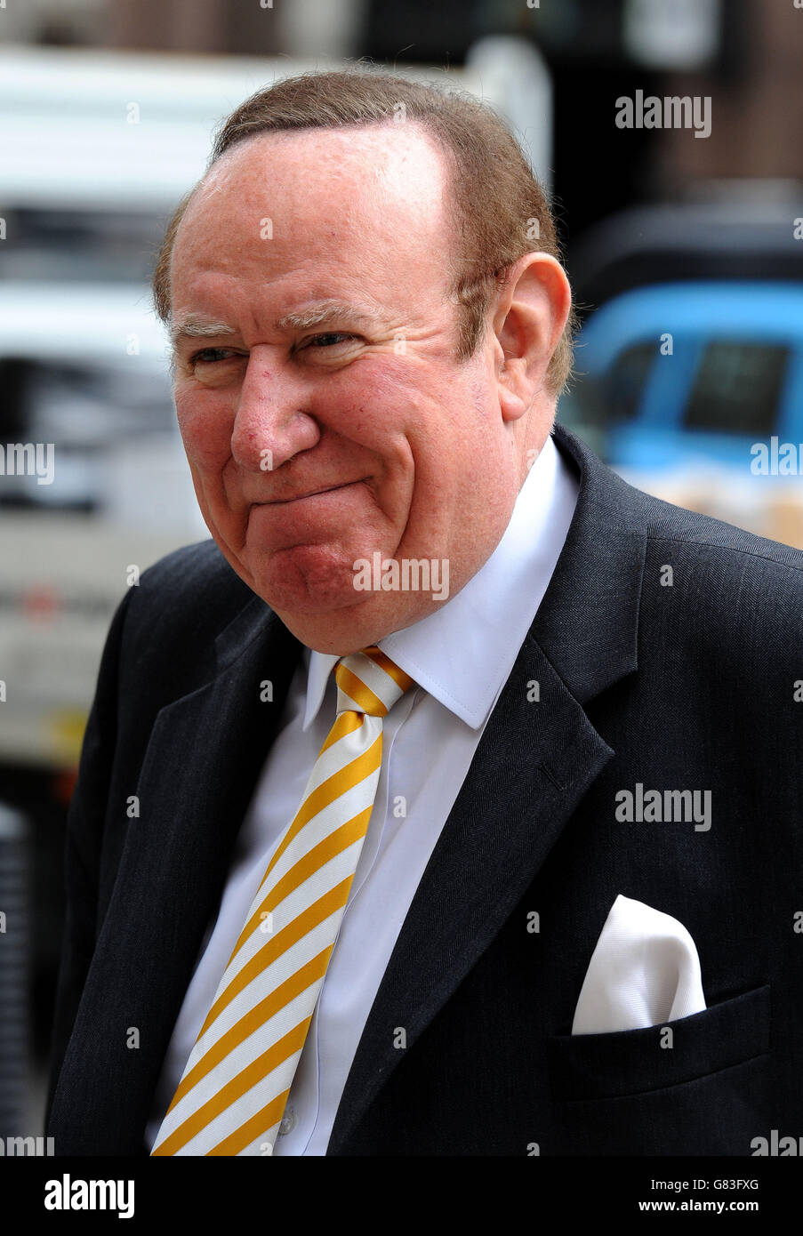 The Sunday Politics show presenter Andrew Neil, arrives at the Royal ...