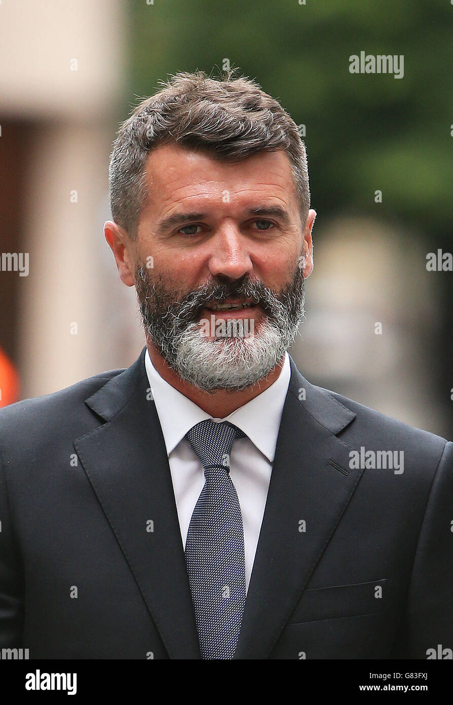 Ex-Manchester United footballer Roy Keane arrives at Manchester ...