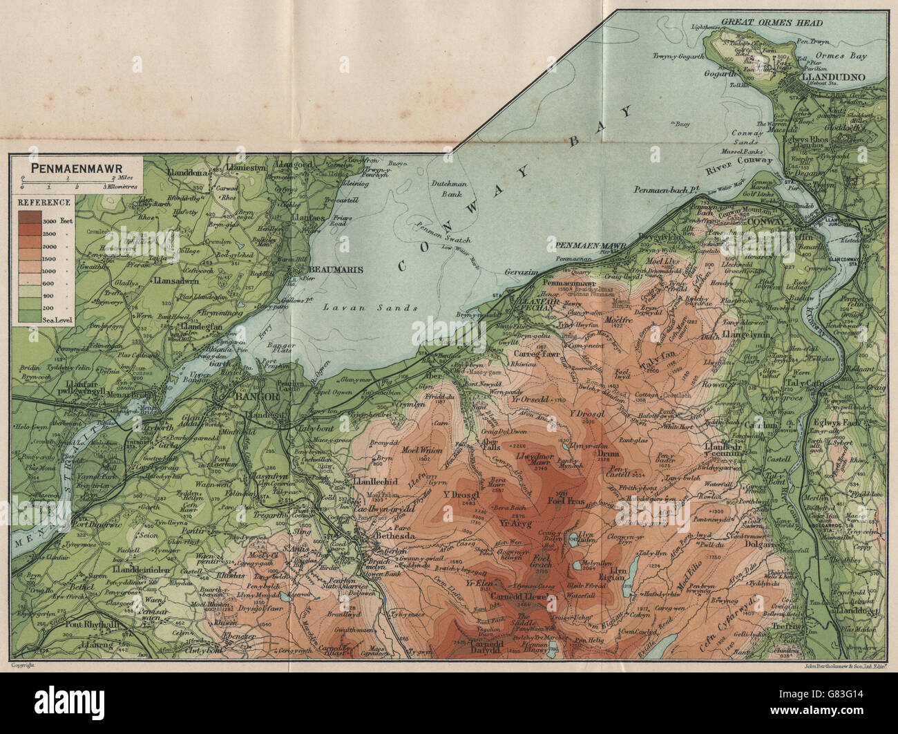 Map of conway hi-res stock photography and images - Alamy