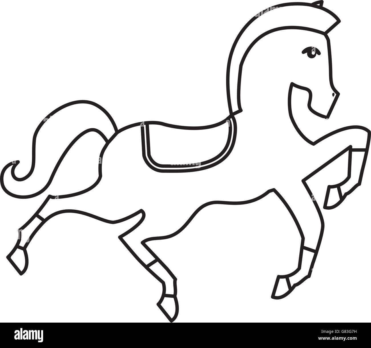 Circus Horse Drawing