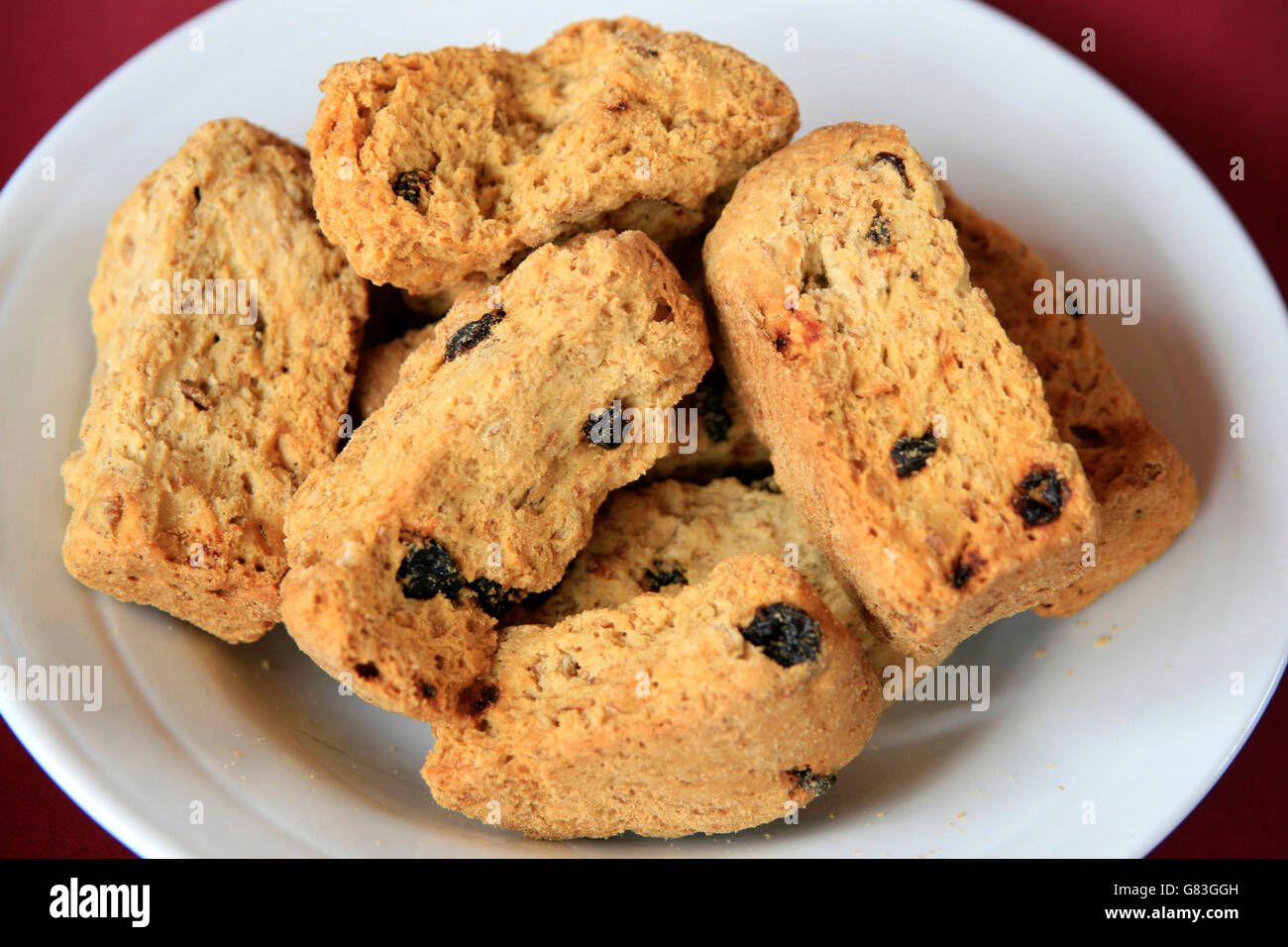 Traditional South African Rusks on a plate Stock Photo - Alamy