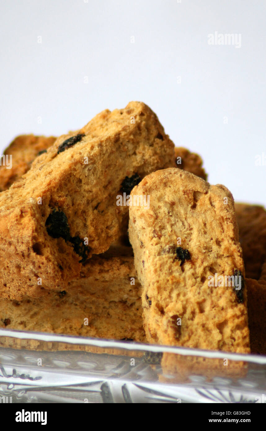 Traditional South African Rusks on a plate Stock Photo - Alamy