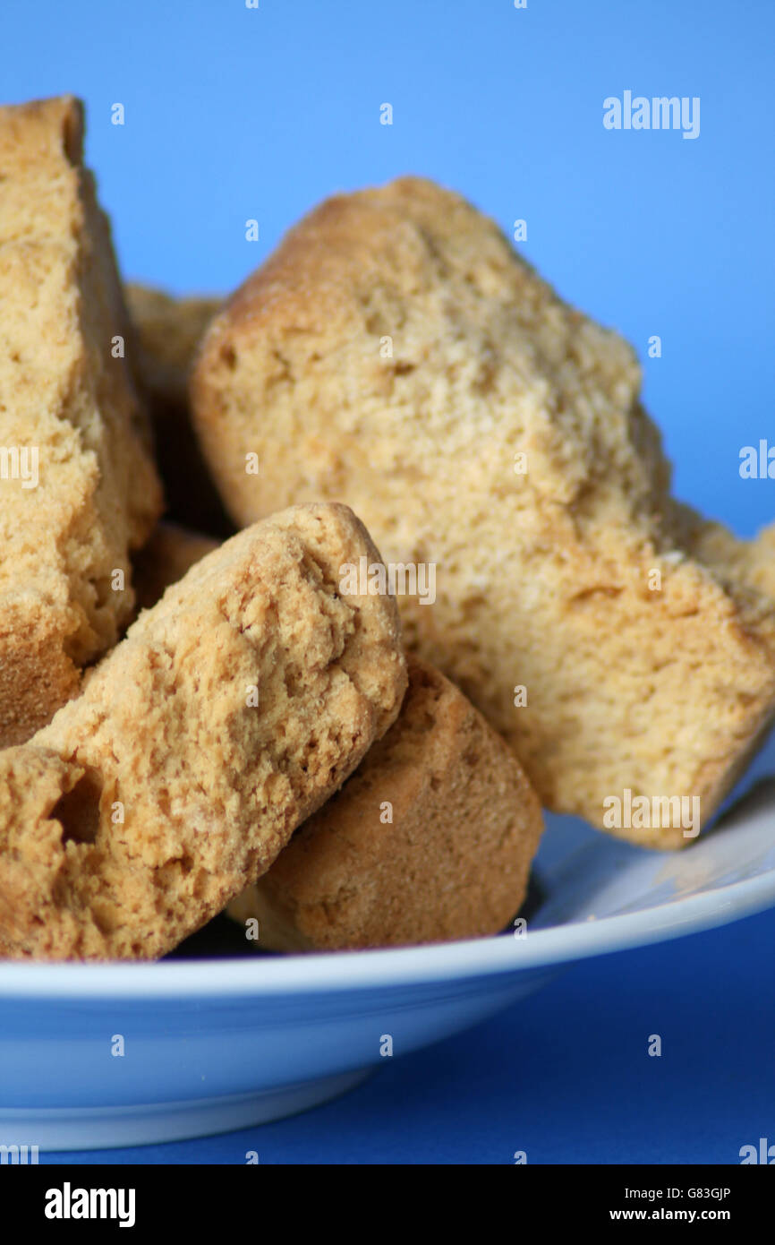Traditional South African Rusks on a plate Stock Photo - Alamy