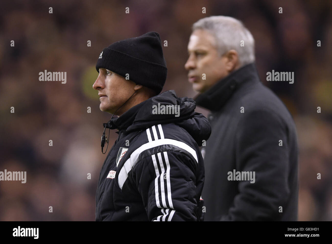 Fulham manager Kit Symons (right) and his assistant Sean Reed (left ...