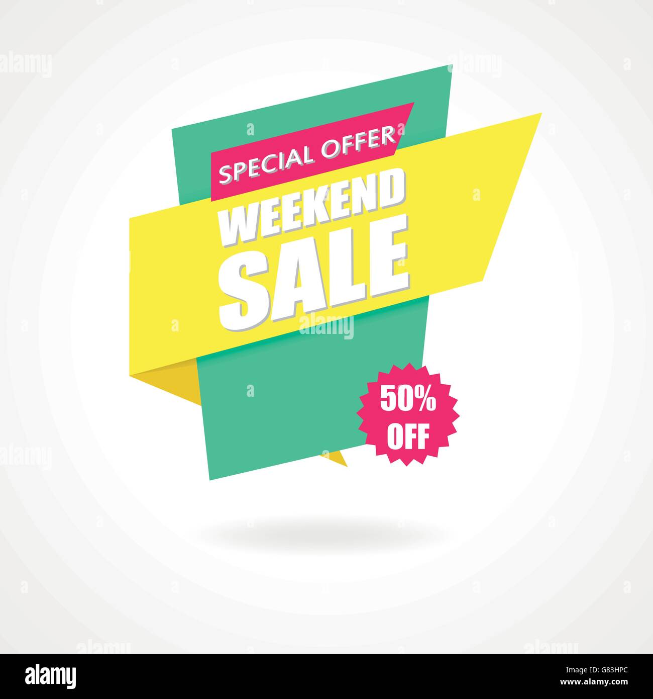 Weekend Sale Weekend special offer poster, banner background Stock ...