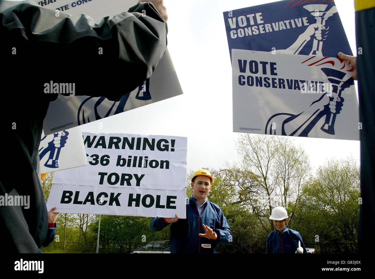 Conservative Party Campaign Posters High Resolution Stock Photography ...